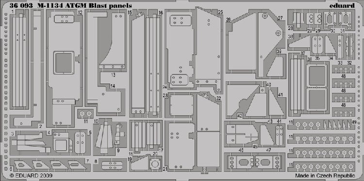 Eduard 36093 1/35 Armor- M1134 ATGM Blast Panels for TSM - Black Forest ...