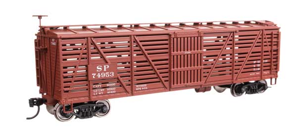 Walthers Mainline 910-41470 HO Scale 40' Wood Stock Car RTR SP #74953 ...